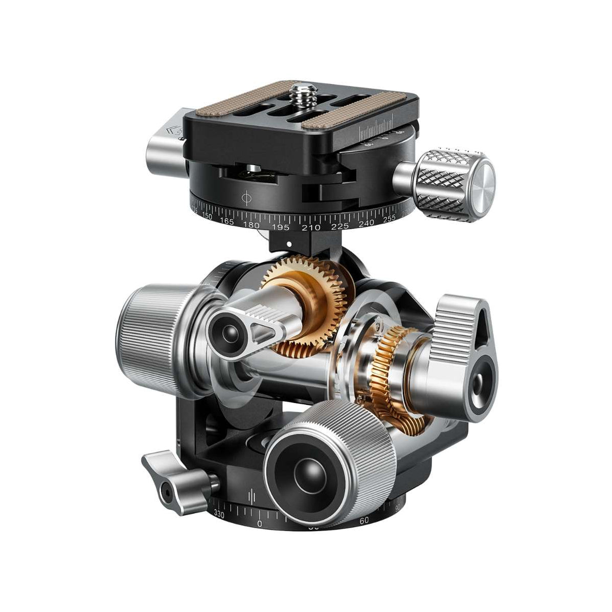 Leofoto G3 3D Pitch / Roll / Tilt Axis Geared Head — South West Optics