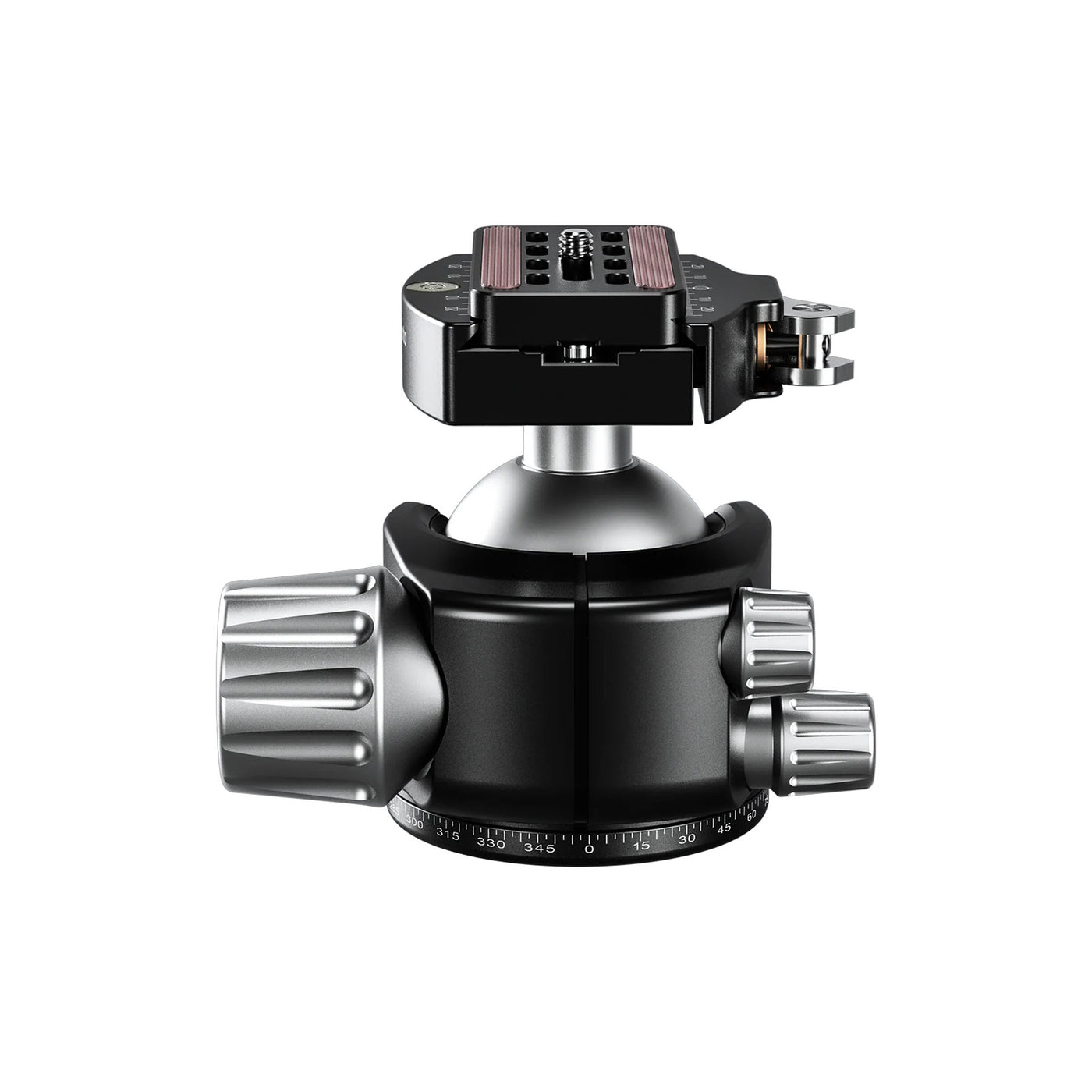 Leofoto LH Series LH-55LR 55mm Low Profile Ball Head with LR-70 Quick ...